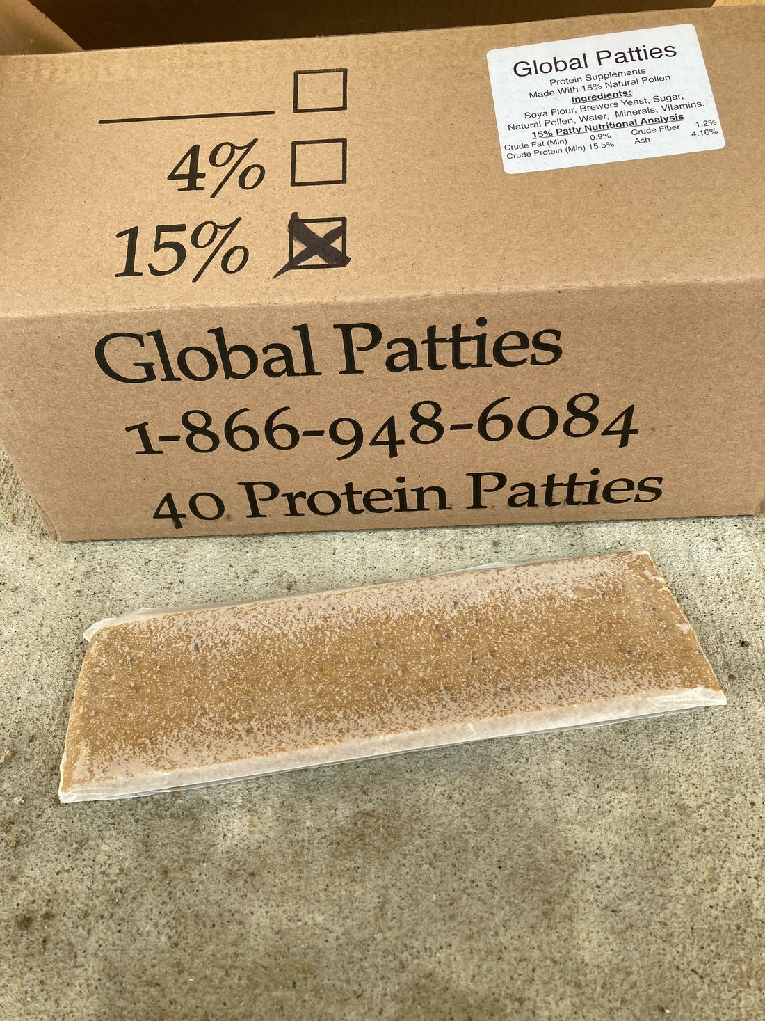 Global Pollen Patties - Individual – Backyard Beekeeping Supply Co